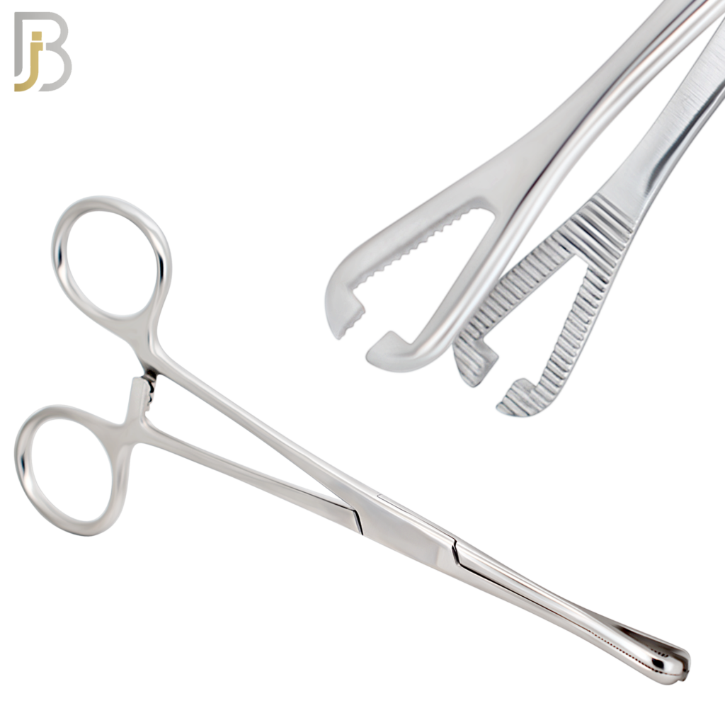 Stainless Steel Mini Pennington Forceps Slotted 6 Inch Curved | Body Jewelz