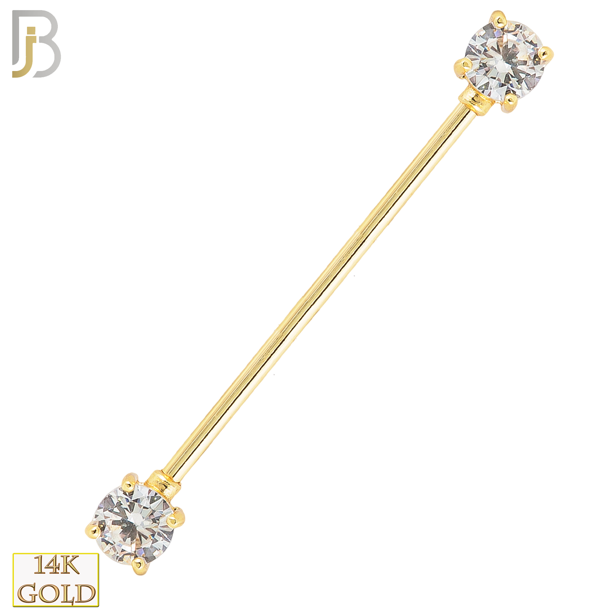 14k Barbell - Wholesale Body Jewelry