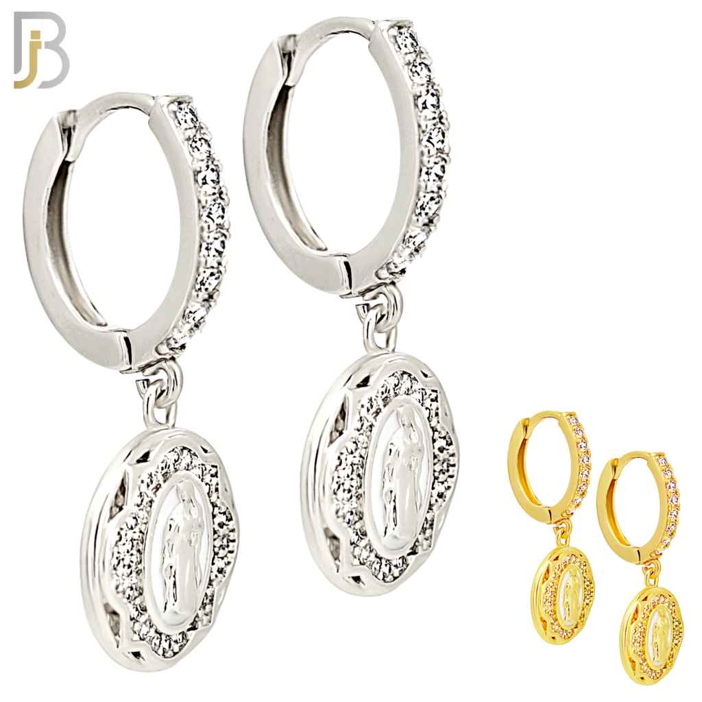 316L Stainless Steel Dangling Dollar Sign Zircon Design Huggies Clip On ...