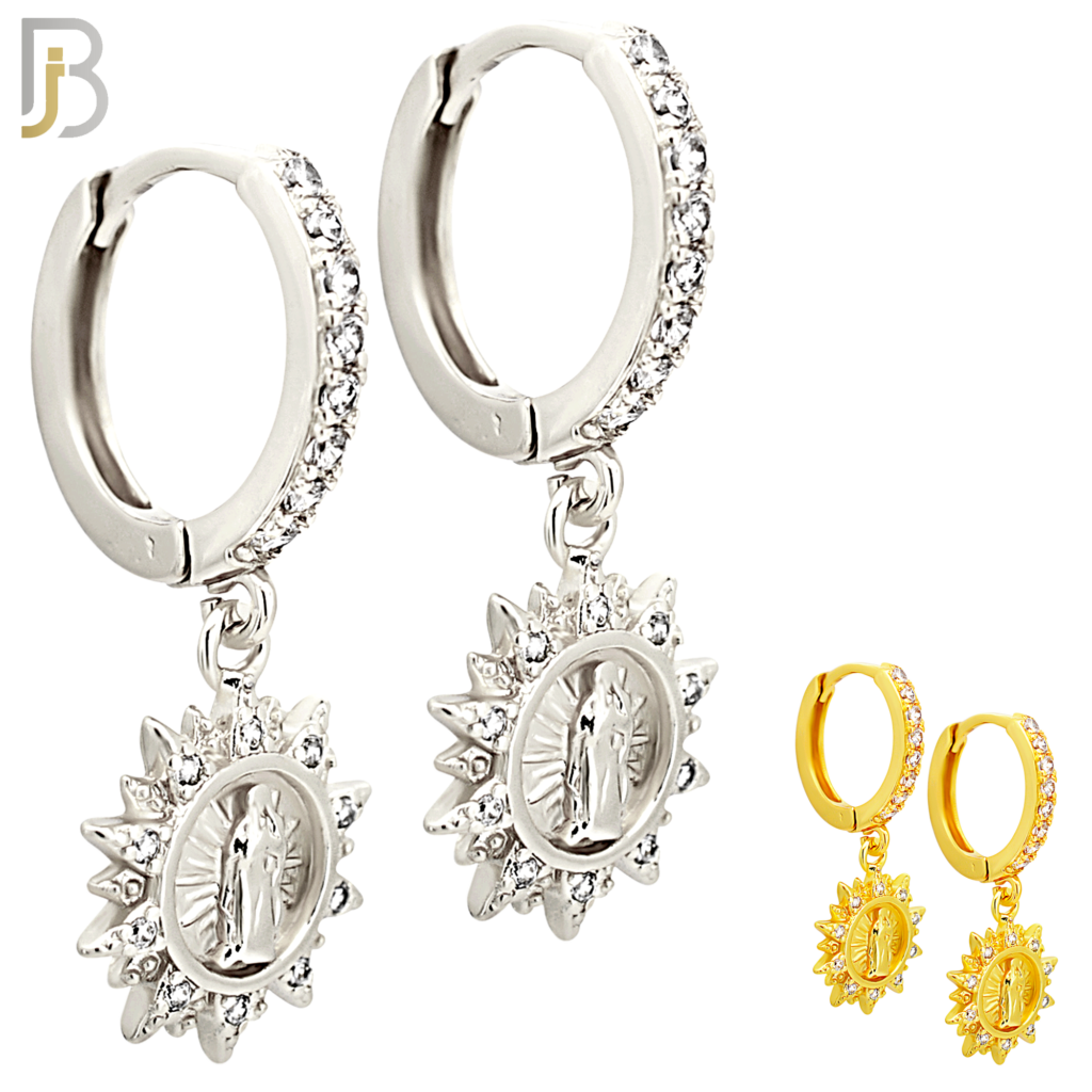 316L Stainless Steel Dangling Dollar Sign Zircon Design Huggies Clip On ...