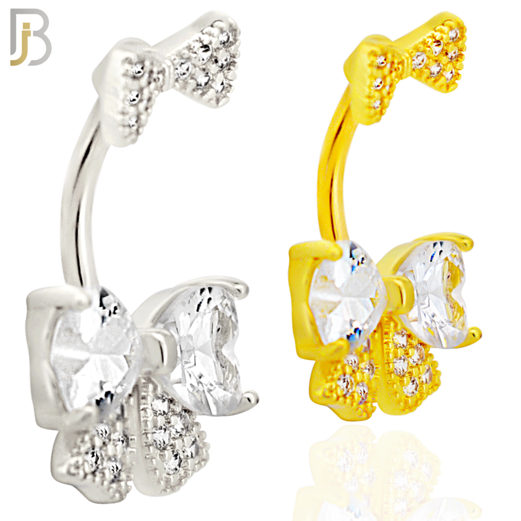 316L Stainless Steel Flower Banana Belly Navel Ring | Body Jewelz